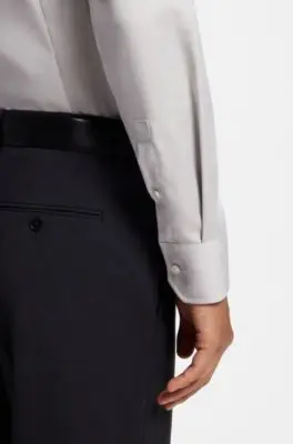 BOSS Slim-fit Shirt In Wrinkle-free Cotton Twill