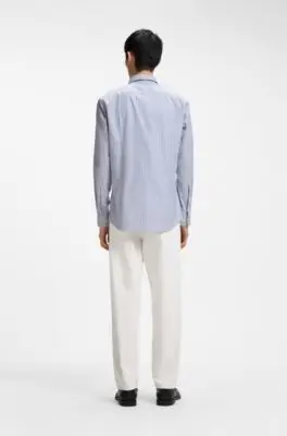 Hugo Slim-fit Shirt In Oxford Cotton