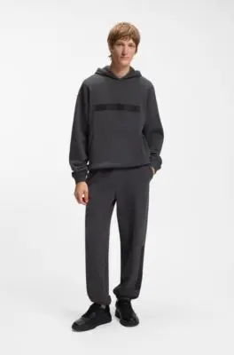 Hugo Relaxed-fit Sweatpants In Cotton With Logo Trim
