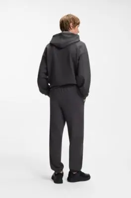 Hugo Relaxed-fit Sweatpants In Cotton With Logo Trim