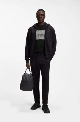 BOSS Logo-print T-shirt In Cotton Jersey