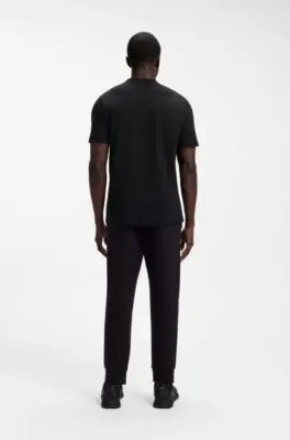 BOSS Logo-print T-shirt In Cotton Jersey