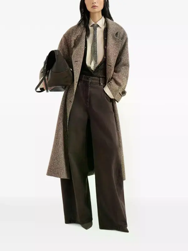 Brunello Cucinelli Sparkling Rib-knit Cardigan - Brown