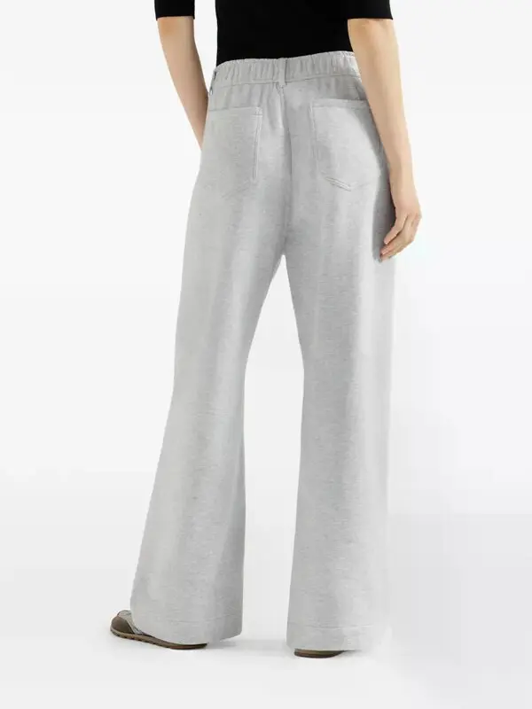 Brunello Cucinelli Smooth French-terry Pull-up Trousers