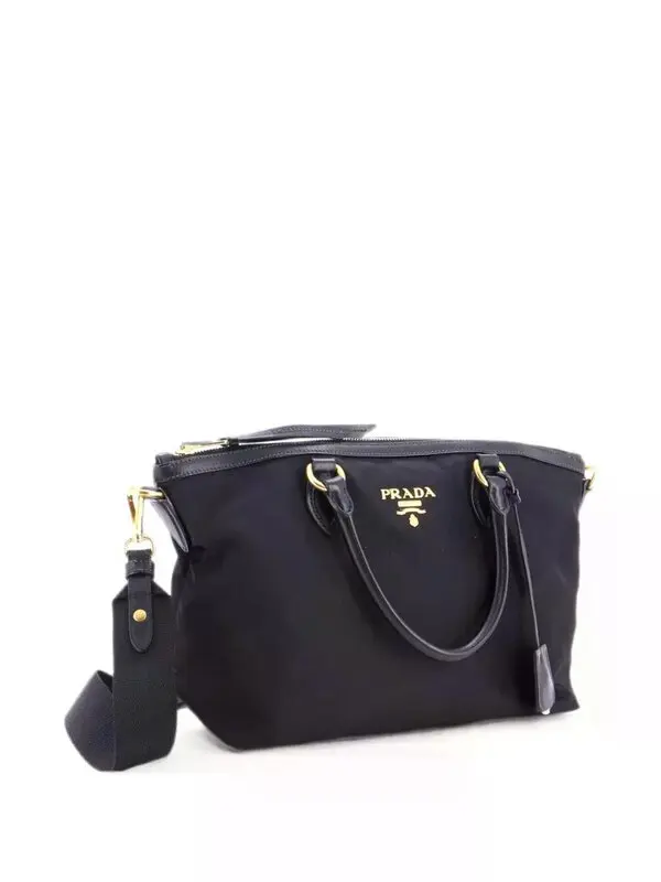 Prada Convertible Zip Tãƒâªssuto Small Tote Bag