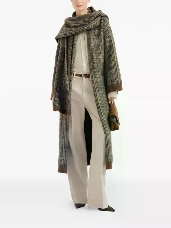 Brunello Cucinelli Dyed Denim Loose Trousers