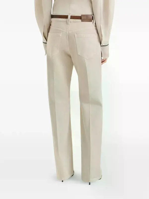 Brunello Cucinelli Dyed Denim Loose Trousers
