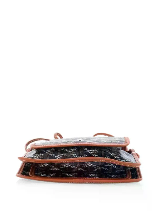 Goyard Plumet Clutch Wallet Coated Canvas Crossbody Bag - Brown