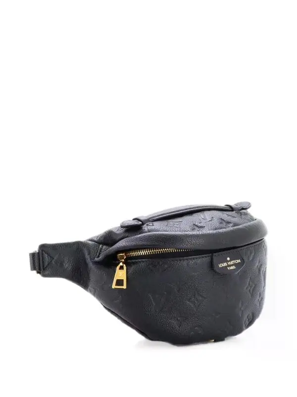 LOUIS VUITTON Monogram Empreinte Leather Belt Bag - Black