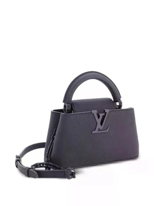 LOUIS VUITTON Capucines East West Bag - Black