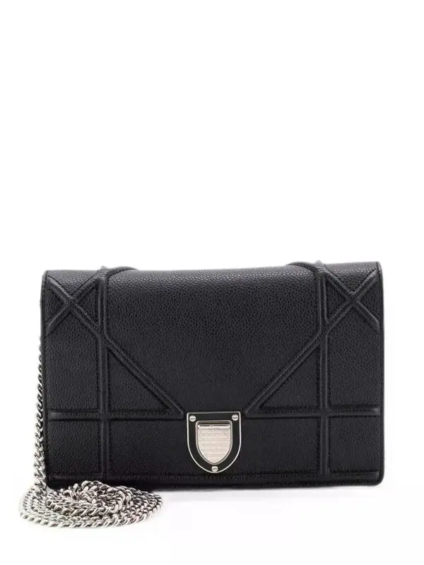 Dior Diorama Wallet On Chain Clutch Bag - Black