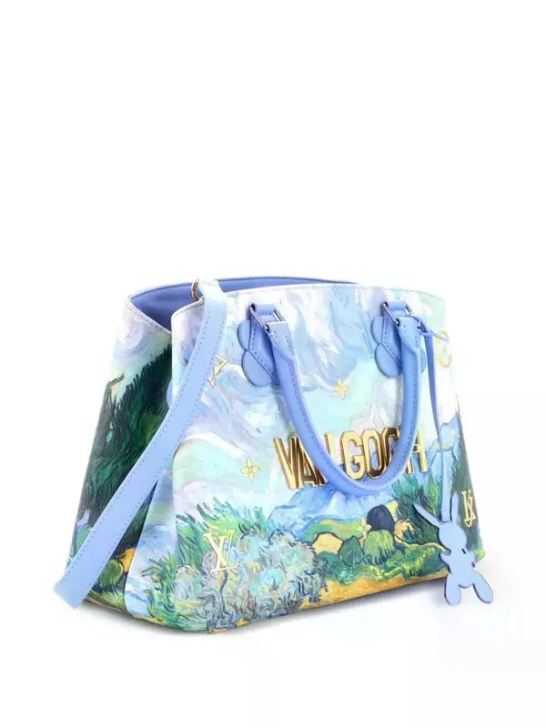LOUIS VUITTON Montaigne Satchel Limited Edition Jeff Koons Van Gogh Print Canvas Mm - Blue