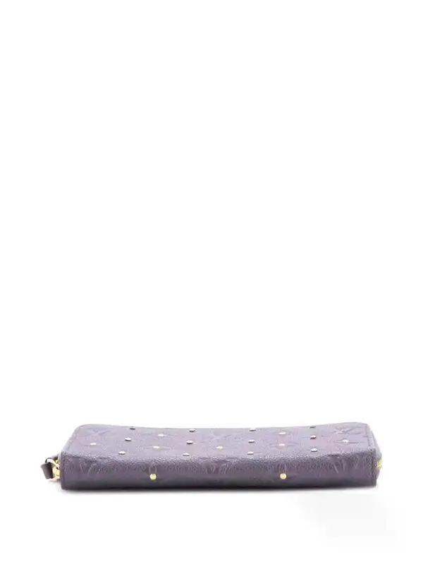 LOUIS VUITTON Zippy Wallet Studded Monogram Empreinte Leather Small Wallets
