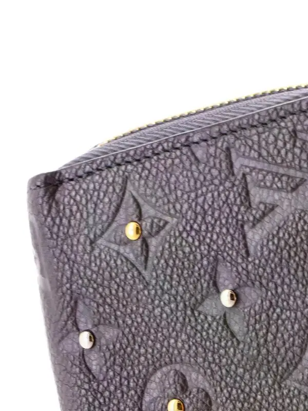 LOUIS VUITTON Zippy Wallet Studded Monogram Empreinte Leather Small Wallets
