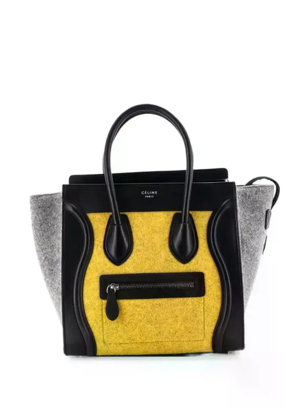 Celine Tricolor Luggage Micro Tote Bag