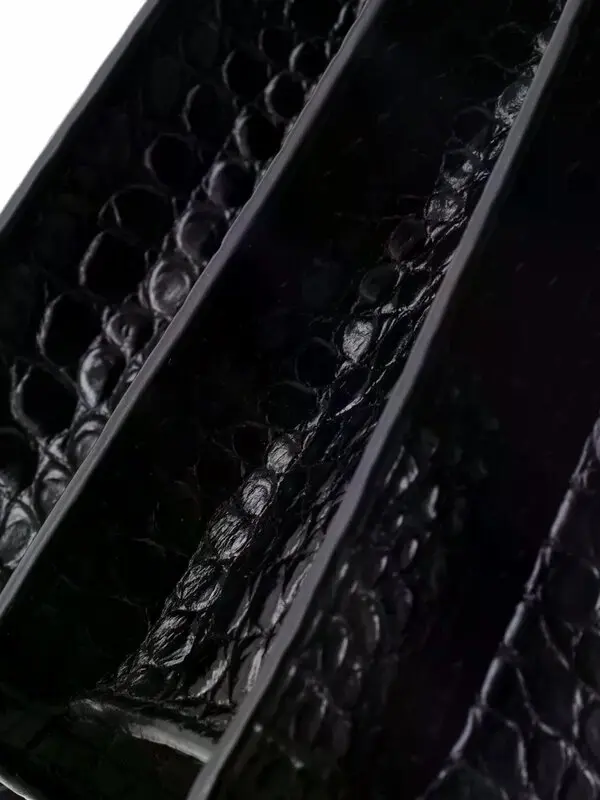Saint Laurent Medium Sunset Crocodile Embossed Leather Bag
