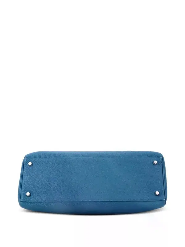 Hermès Kelly 35 Satchel In Togo Leather With Palladium Hardware