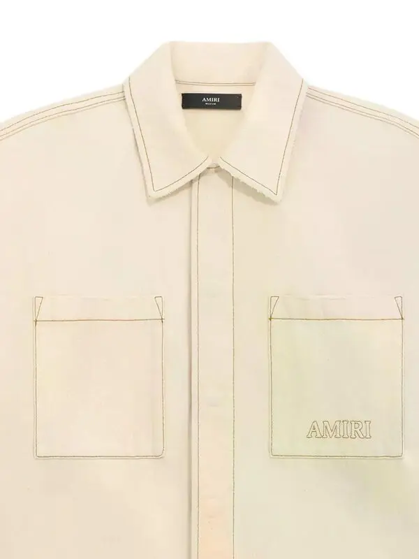 Amiri Short-sleeve Denim Shirt