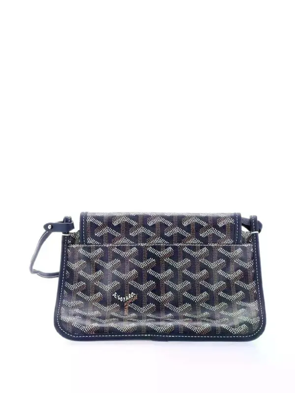 Goyard Plumet Clutch Wallet Coated Canvas Crossbody Bag - Blue