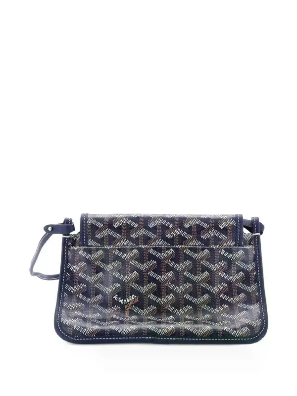 Goyard Plumet Clutch Wallet Coated Canvas Crossbody Bag - Blue