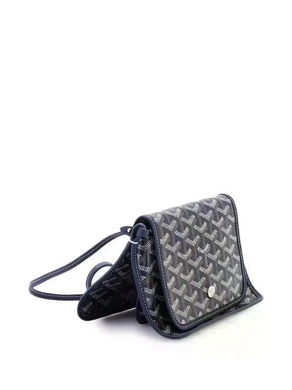 Goyard Plumet Clutch Wallet Coated Canvas Crossbody Bag - Blue