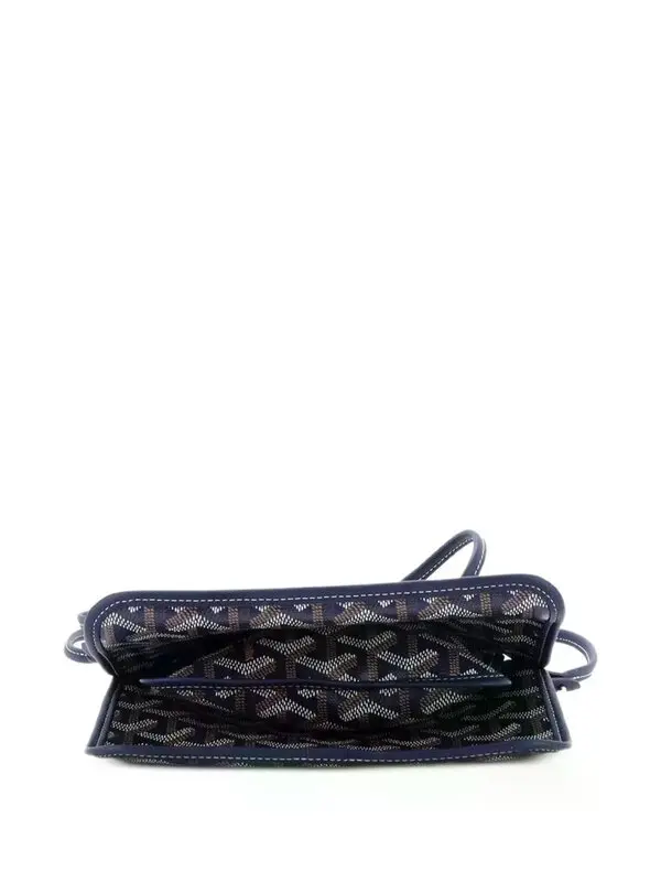 Goyard Plumet Clutch Wallet Coated Canvas Crossbody Bag - Blue