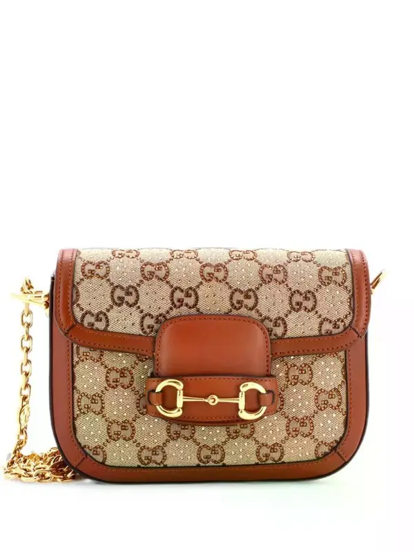 Gucci Horsebit 1955 Mini Shoulder Bag - Brown