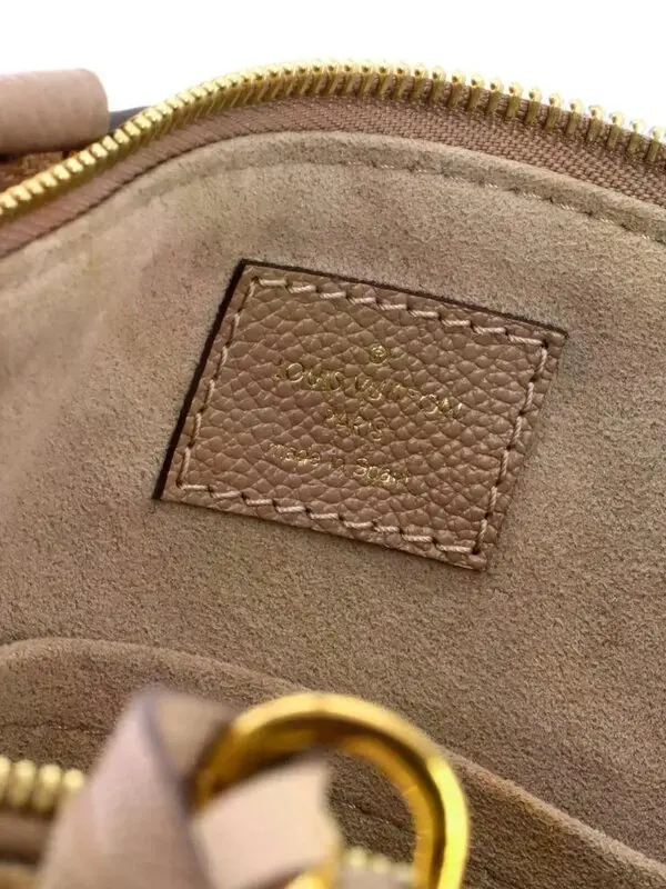 LOUIS VUITTON Petit Palais Handbag Monogram Empreinte Giant Satchel - Neutrals