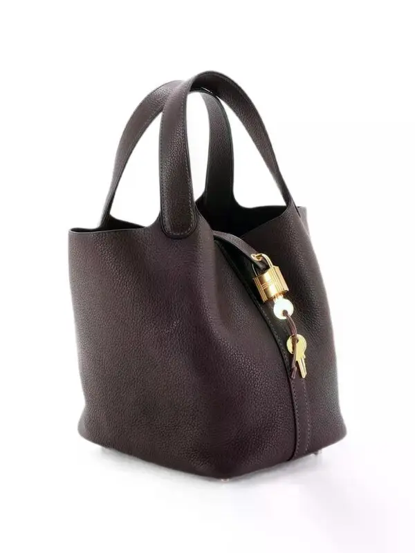 Hermès Picotin Lock Bag Barenia Faubourg Pm Bucket Bag