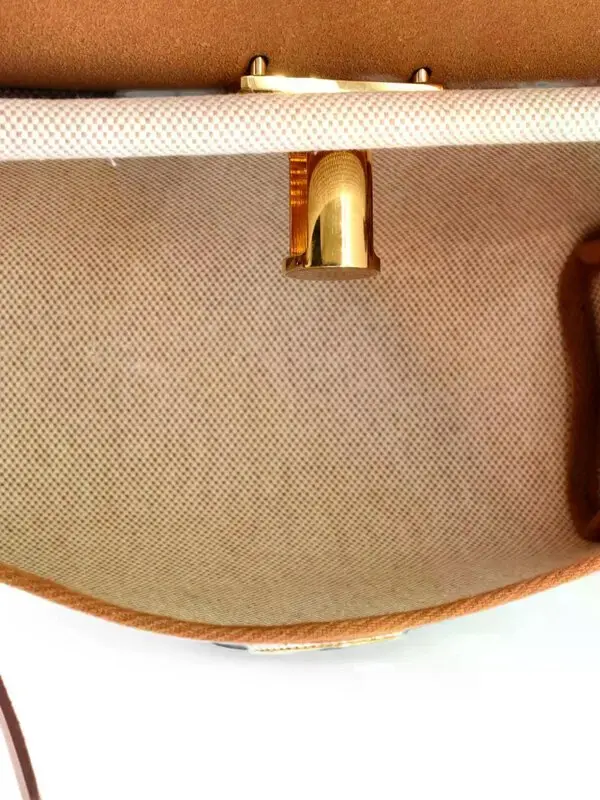 Hermès Herbag Zip Toile And Leather 20 Shoulder Bag