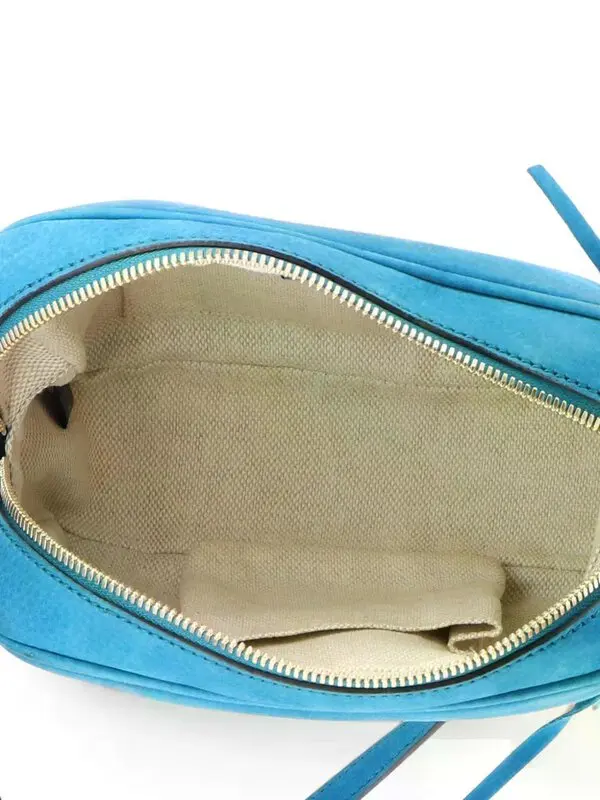 Gucci Soho Disco Nubuck Small Crossbody Bag - Blue