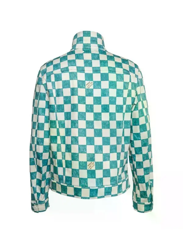LOUIS VUITTON Damier Denim Trucker Jacket