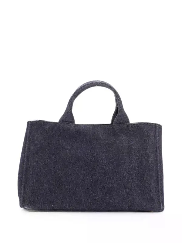 Prada Canapa Denim Large Tote Bag
