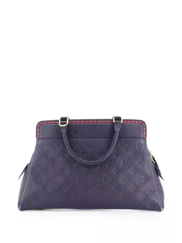 LOUIS VUITTON Monogram Empreinte Vosges Mm Satchel - Blue