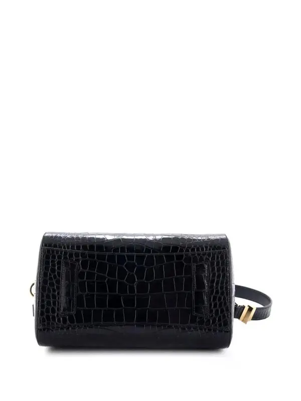 Givenchy Antigona Bag Crocodile Embossed Leather Small Satchel - Black