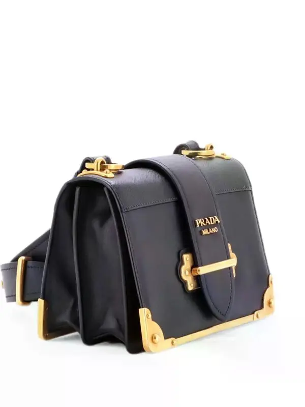 Prada Cahier Small Crossbody Bag - Black