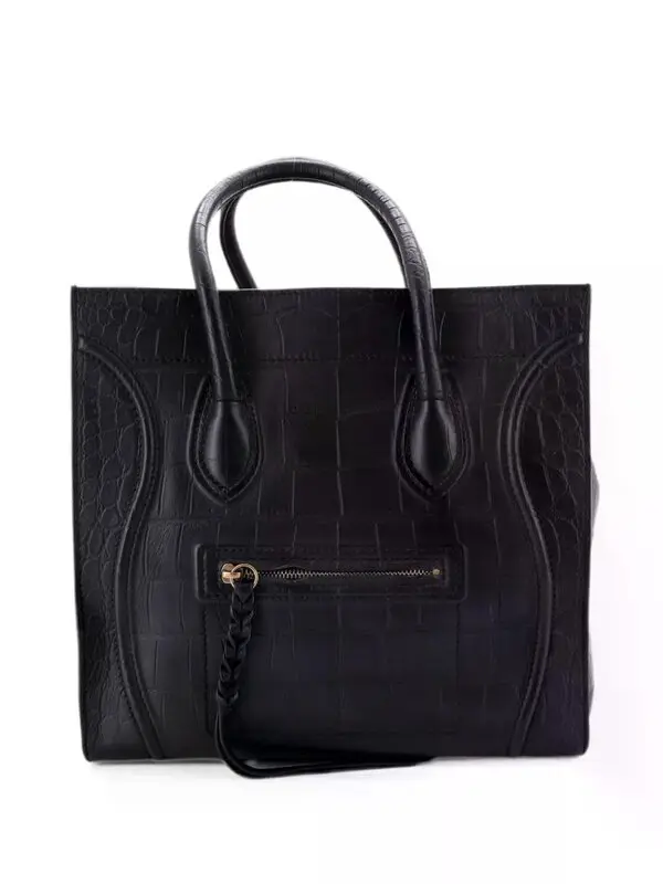 Celine Phantom Croc Effect Medium Tote Bag