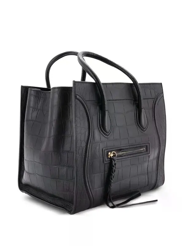 Celine Phantom Croc Effect Medium Tote Bag