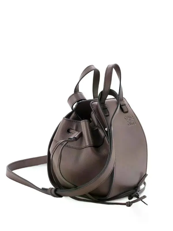 Loewe Hammock Leather Mini Hobo Bag - Brown