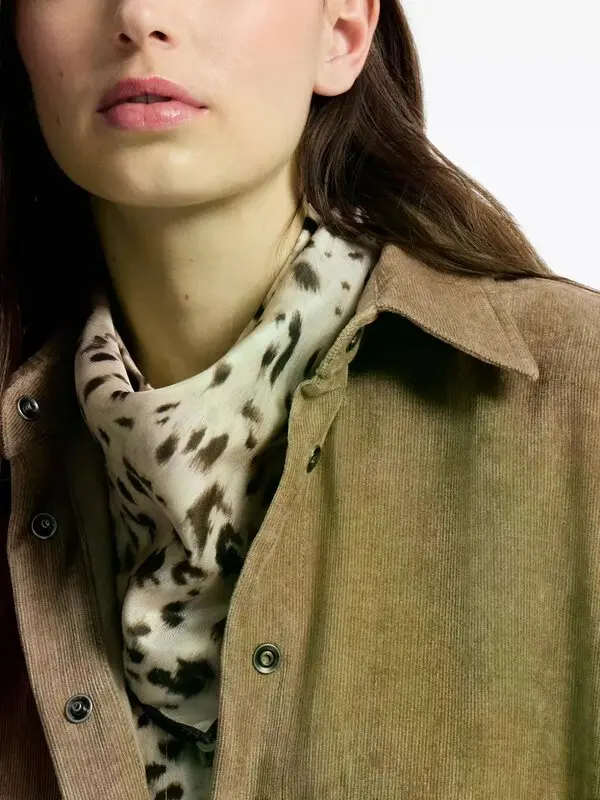 Brunello Cucinelli Lynx-print Silk Foulard