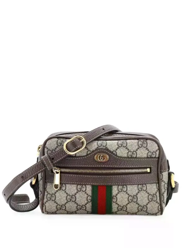 Gucci Ophidia Shoulder Bag Gg Coated Canvas Mini Crossbody Bag