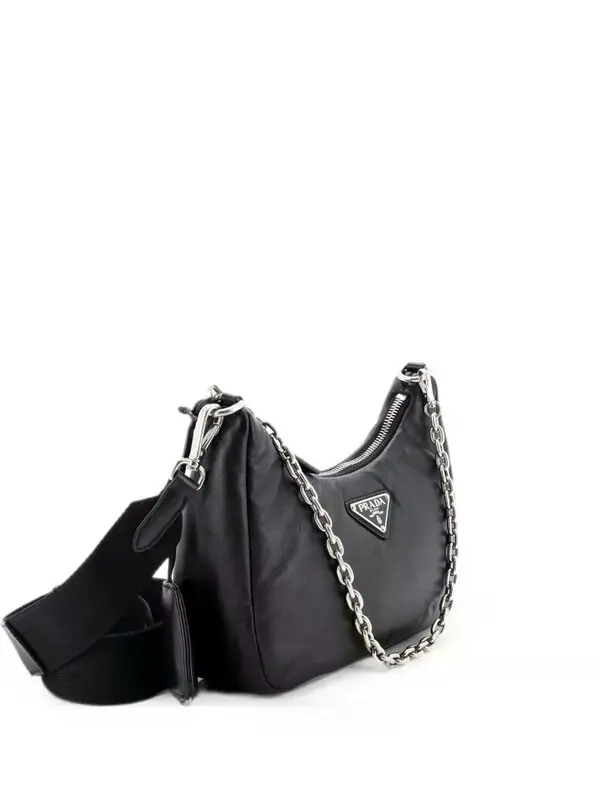 Prada Re-edition 2005 Nappa Leather Small Shoulder Bag - Black