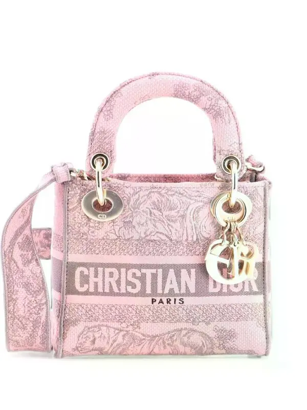 Dior Lady D-lite Mini Satchel - Grey