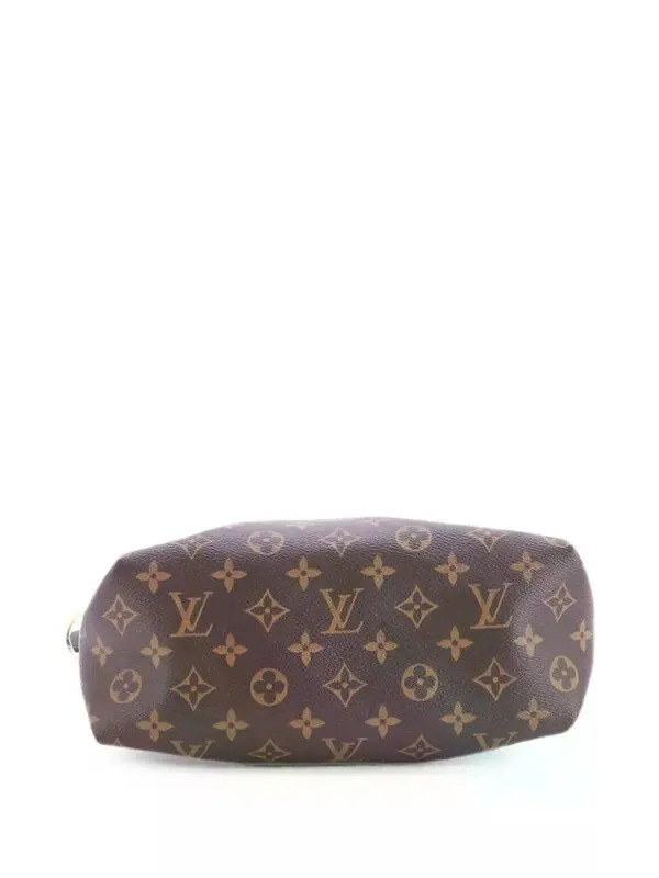 LOUIS VUITTON Monogram Canvas Flower Zipped Pm Tote Bag