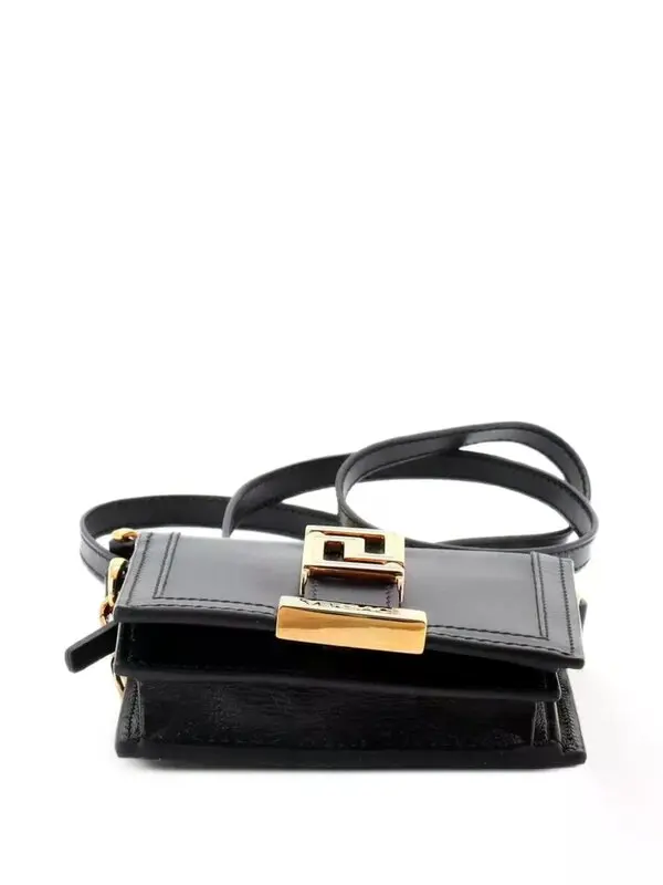 Versace Greca Goddess Leather Wallet On Chain Mini Crossbody Bag