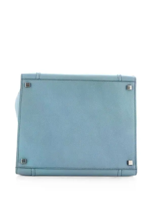 Celine Phantom Bag Grainy Leather Medium Tote Bag - Blue