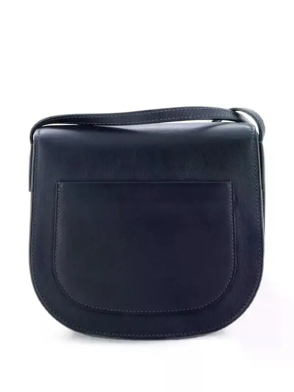 Celine Trotteur Grainy Leather Small Crossbody Bag - Blue