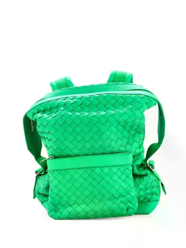 Bottega Veneta Intrecciato Nappa Large Backpack - Green