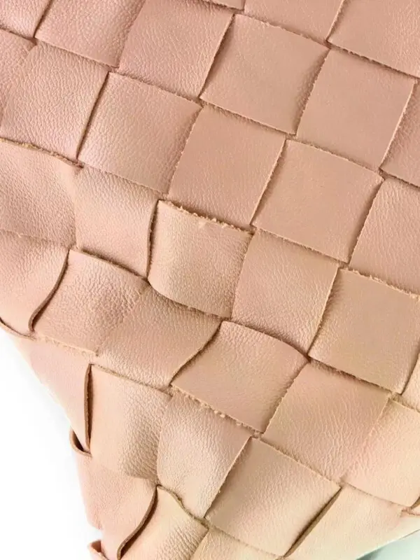 Bottega Veneta Intrecciato Nappa Mini Satchel - Pink