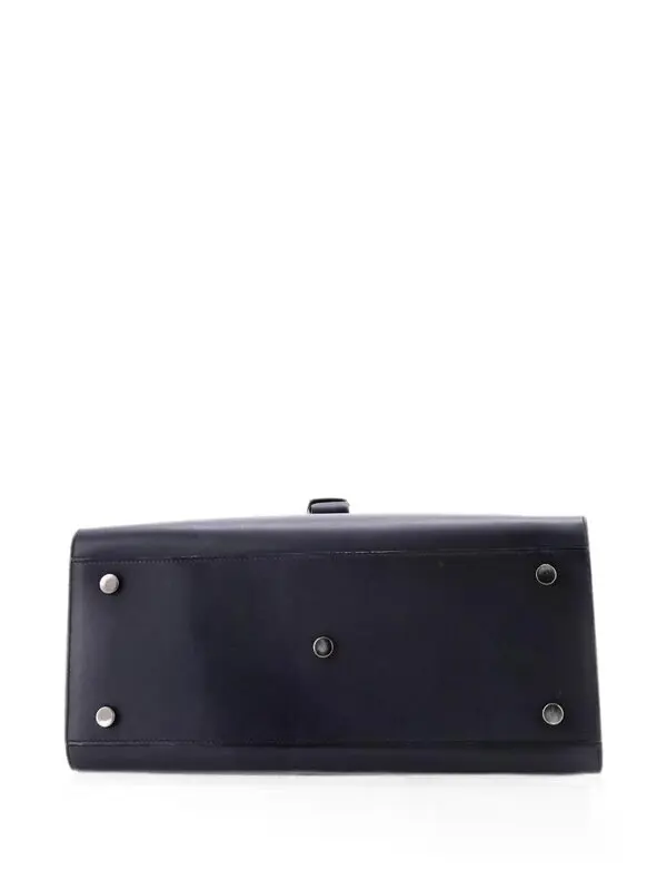 Saint Laurent Sac De Jour Nm Bag Leather Small Tote Bag - Blue